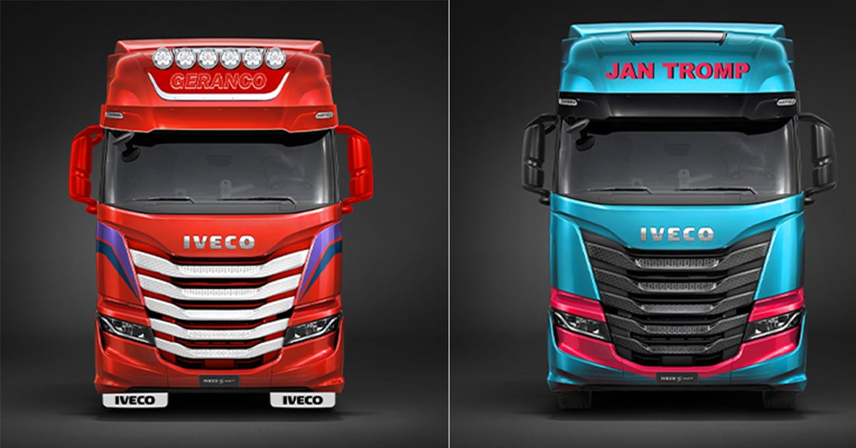 BEKIJK DE IVECO S-WAY IN STIJL MET JOUW KLEUREN